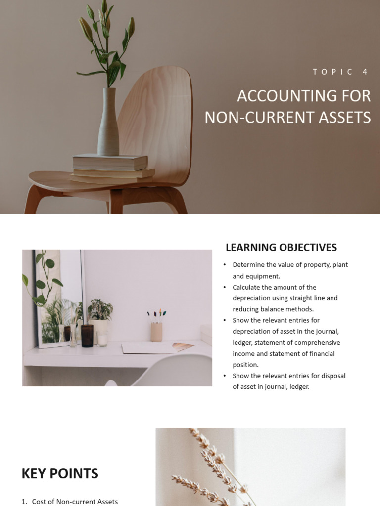 Accounting Non-Current Assets Guide | PDF | Depreciation | Book Value