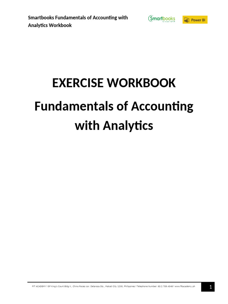 Accounting Fundamentals Workbook Guide | PDF | Cloud Computing | Accounting