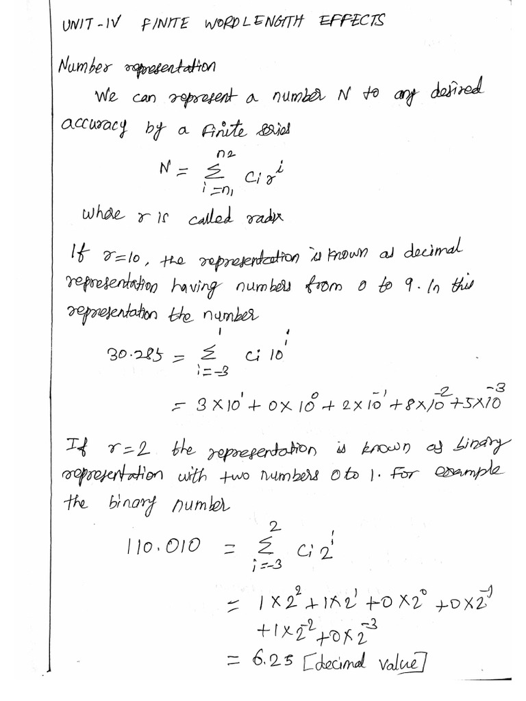 DSP Finite Word Length Effects | PDF