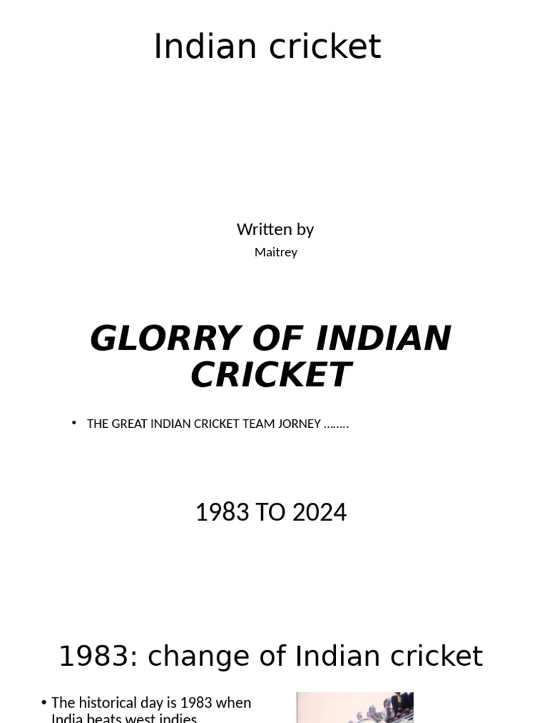 Indian Cricket | PDF