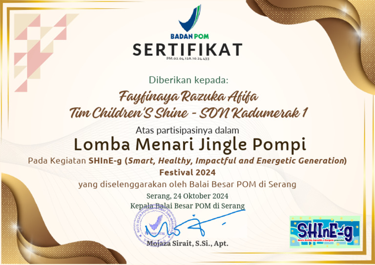 Fayfinaya Razuka Afifa - Sign | PDF