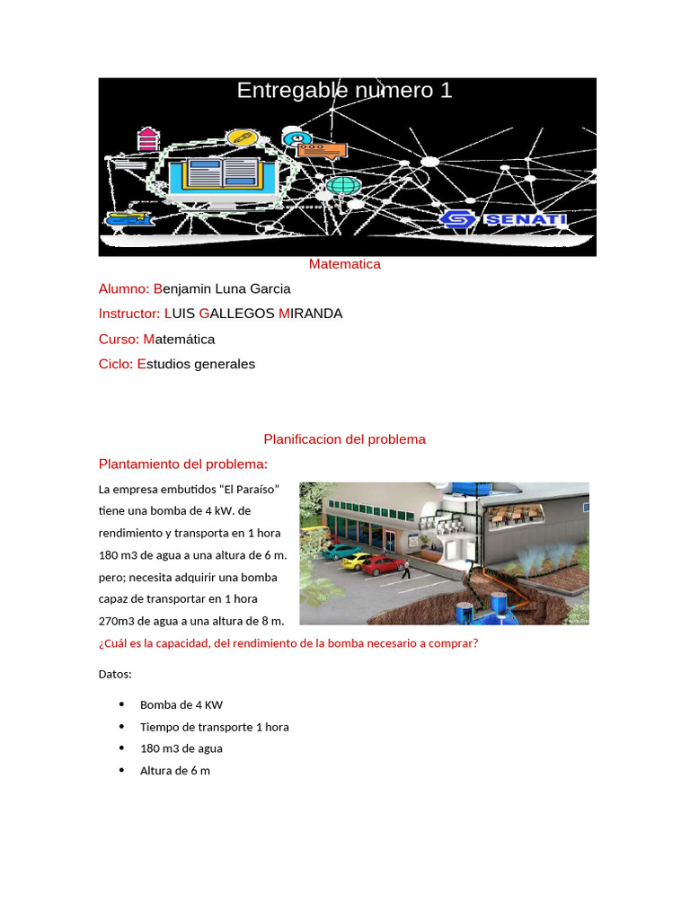 Entregable Numero 1 Matematica | PDF