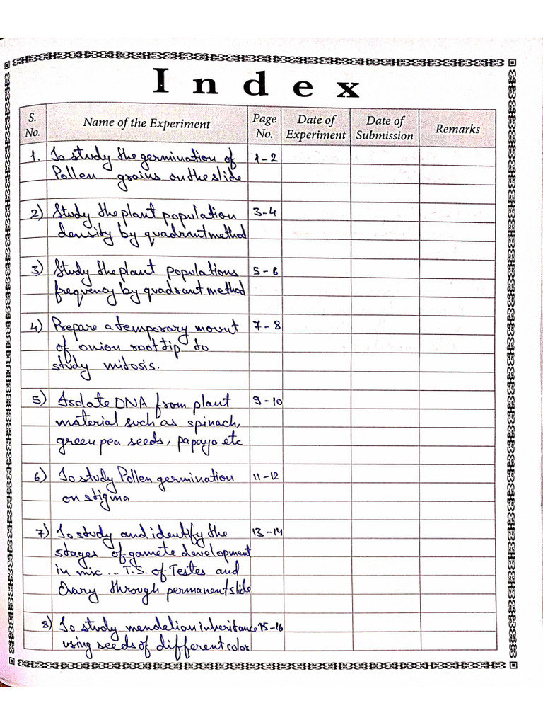 Biology Practical Class XII CBSE 2023-24 | PDF