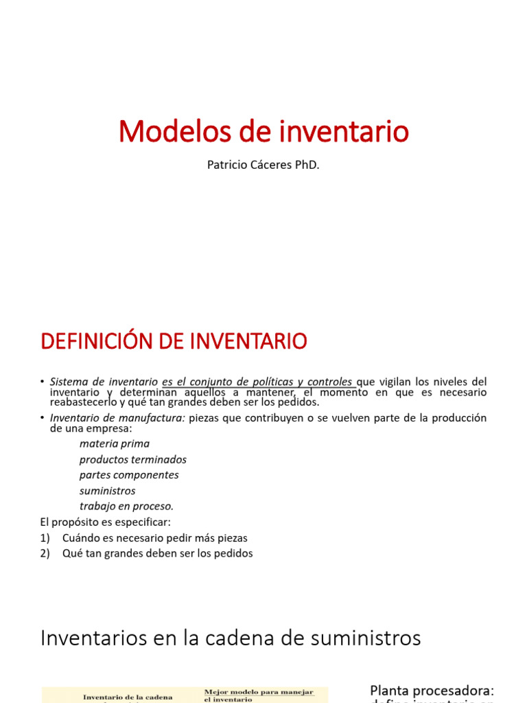 Modelos de Inventario 22 | PDF