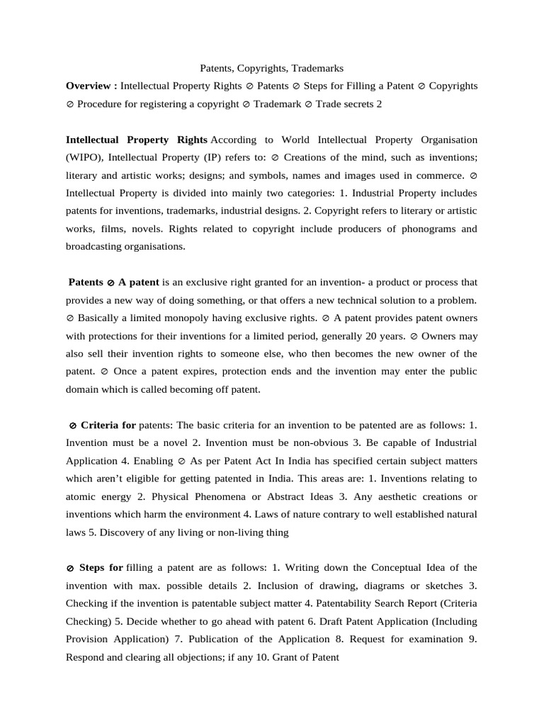 Registration Procedure | PDF | Trademark | Patent