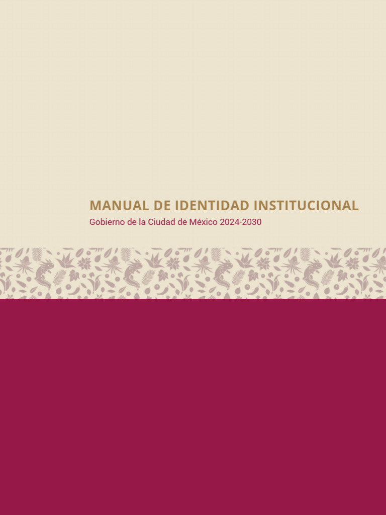 Manual de Identidad Gráfica CDMX 2024-2030 | PDF | México | Administración Pública