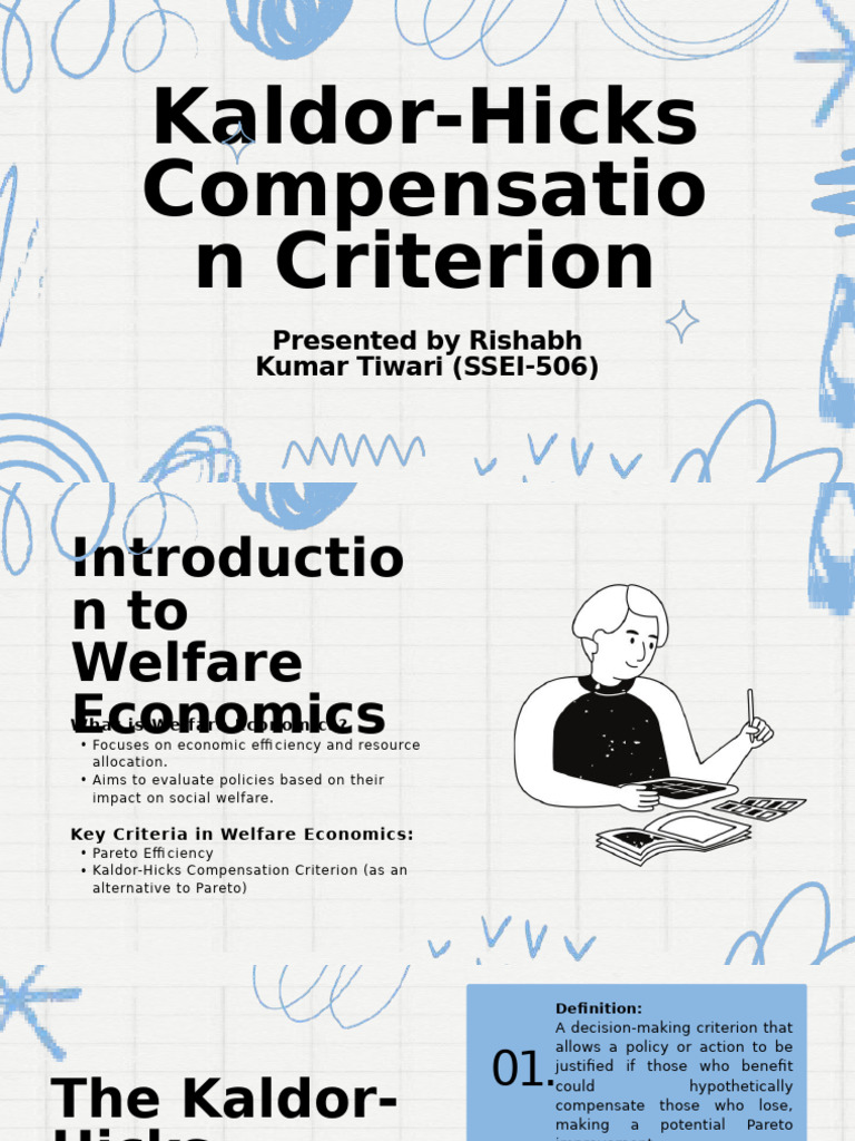Rishabh Kaldor-Hicks Compensation Criterion | PDF | Welfare Economics ...