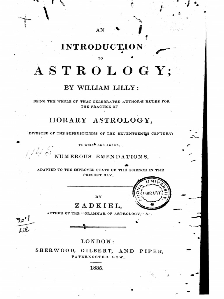 2015.163485.an Introduction To Astrology | PDF