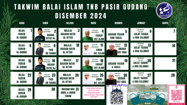 Takwim Balai Islam TNB PG - 20241202 - 090522 - 0000 | PDF