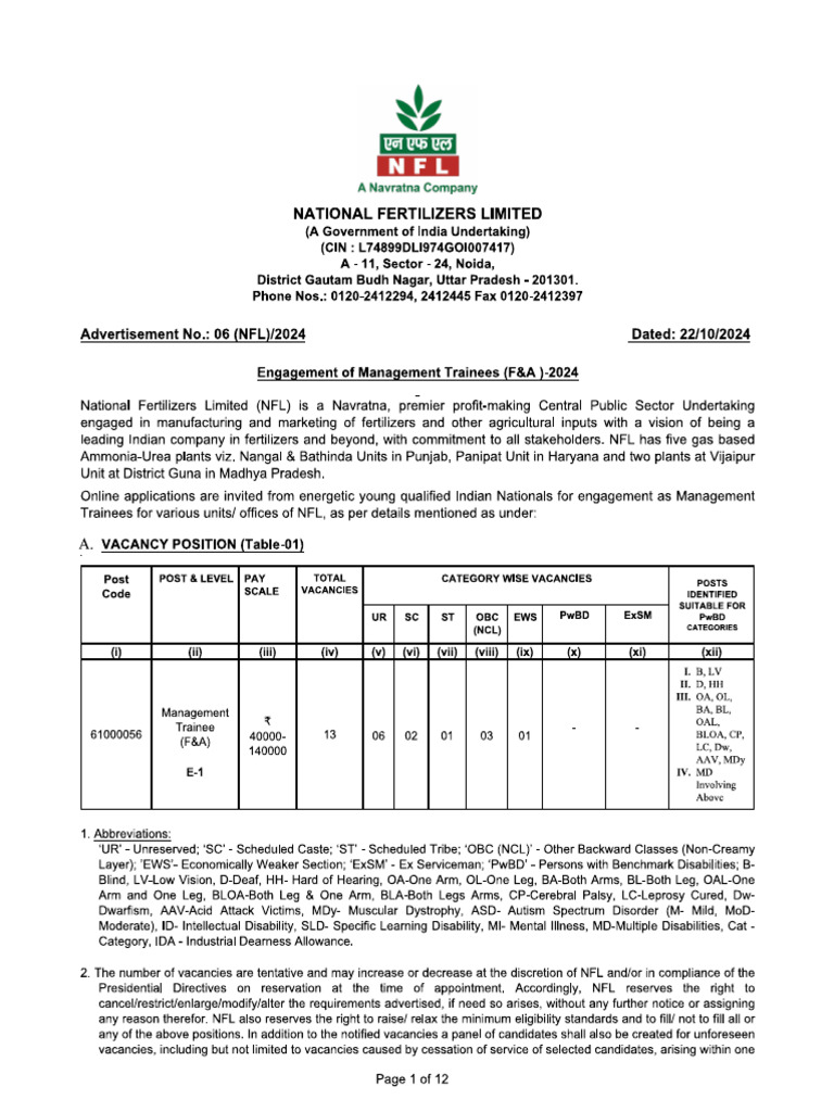 NFL Management Trainee | PDF