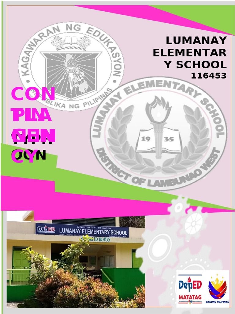 Typhoon Contingency Plan for Lumanay Elementary | PDF | Tropical ...