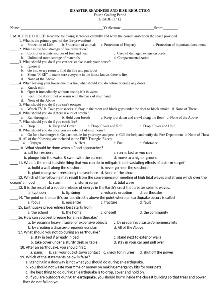 DRR test | PDF | Earthquakes | Combustion