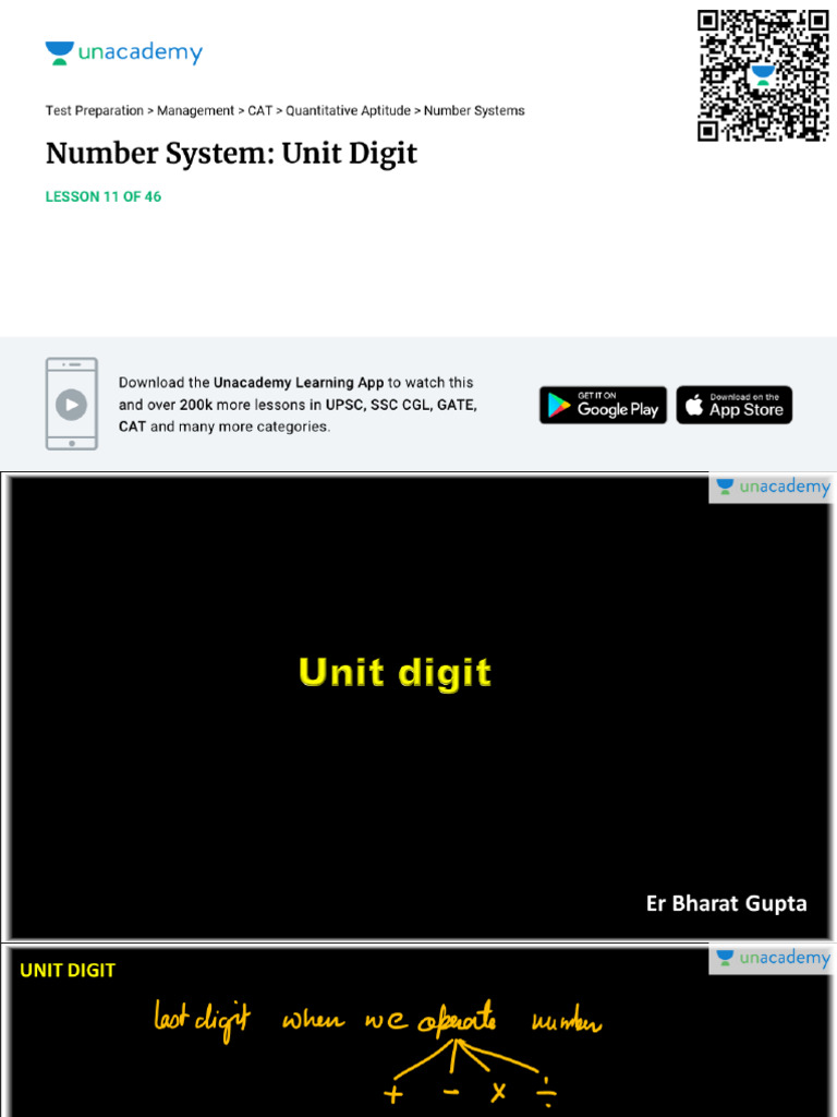 Part 11 - Unit Digit | PDF
