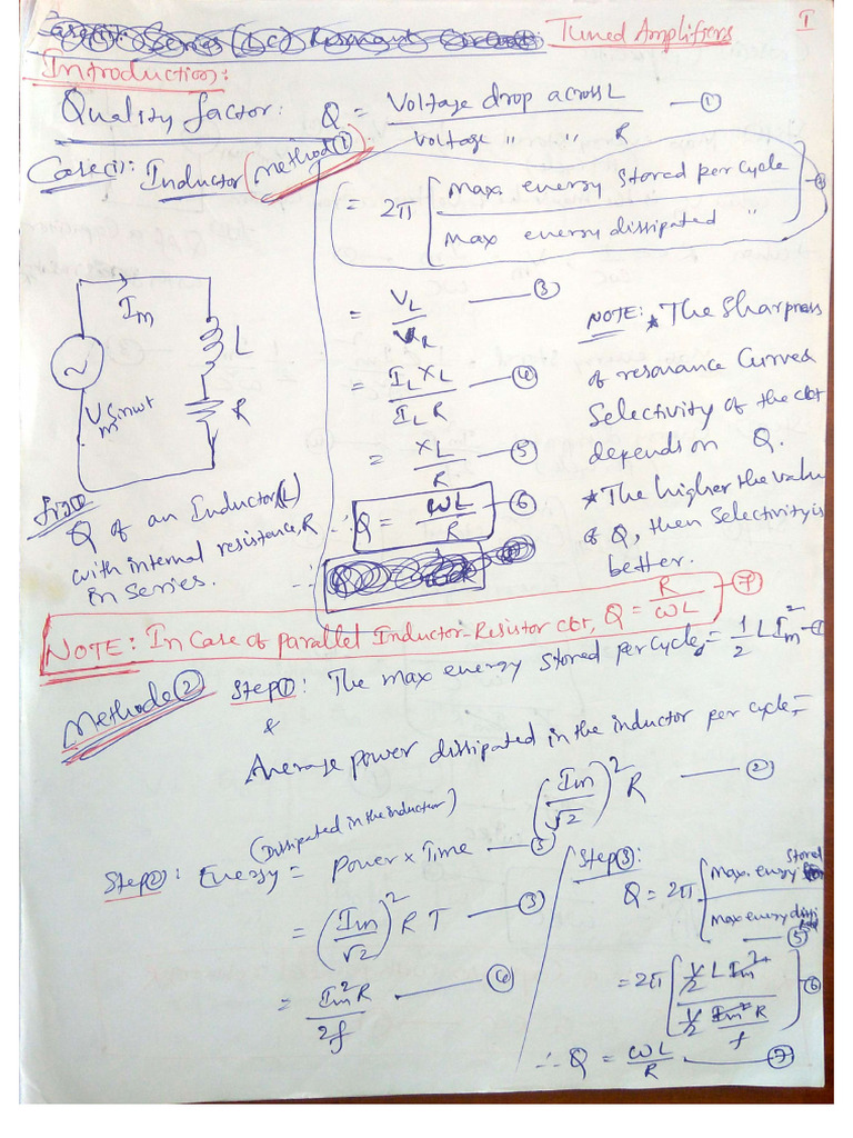 Unit-5 Tuned Amplifiers | PDF