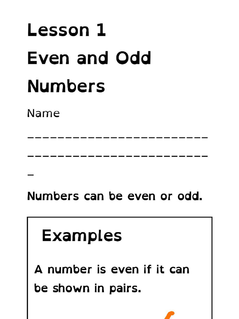 Odd and Even CH - 3 | PDF
