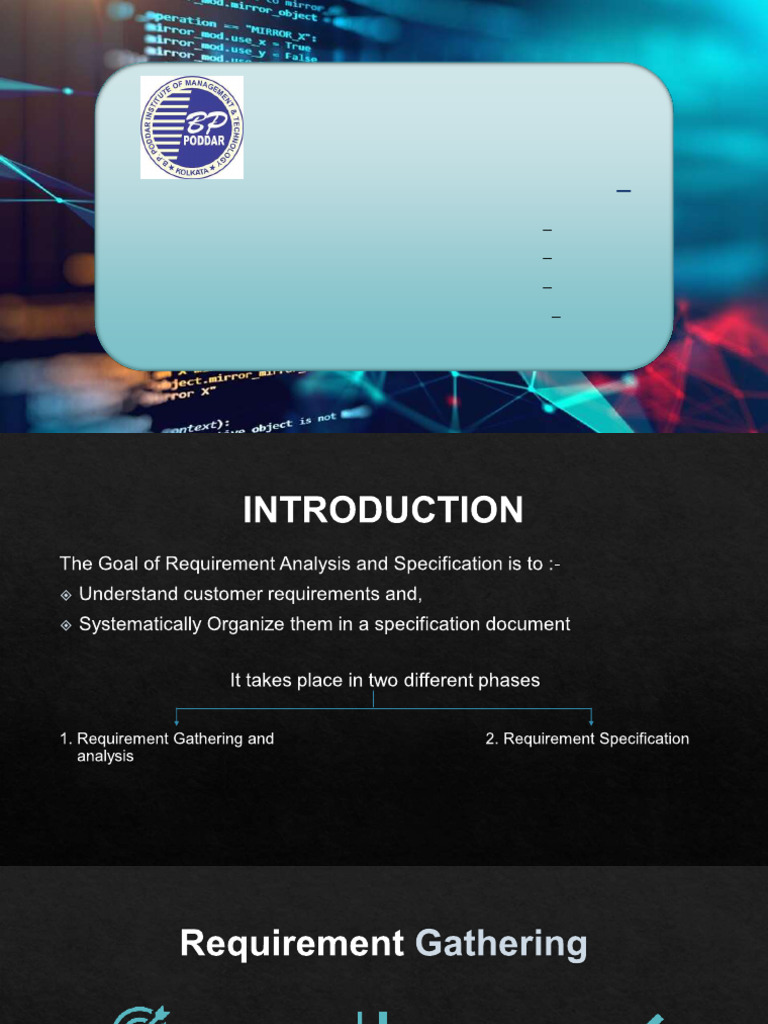 Requirement Analysis in Software Engineering | PDF