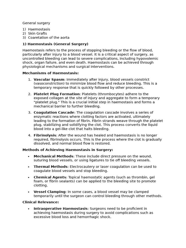 General Surgery IMP Questions. | PDF | Uterus | Wound Healing