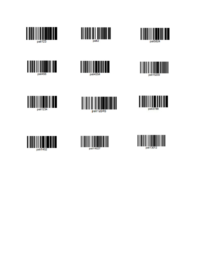Barcode Bentuk Awal 2 | PDF
