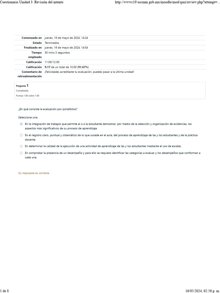 Cuestionario Unidad 3 Hab Docentes | PDF | Enseñando | Aprendizaje