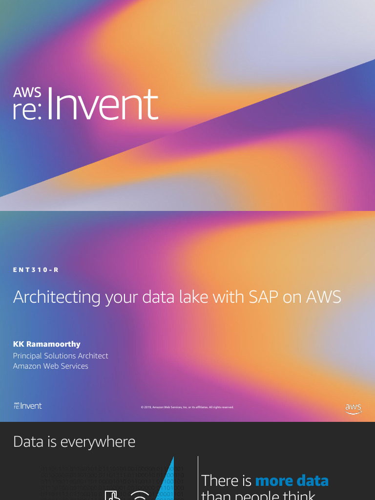 REPEAT_3_Architecting_your_data_lake_with_SAP_on_AWS_ENT310-R3 | PDF | Amazon Web Services ...