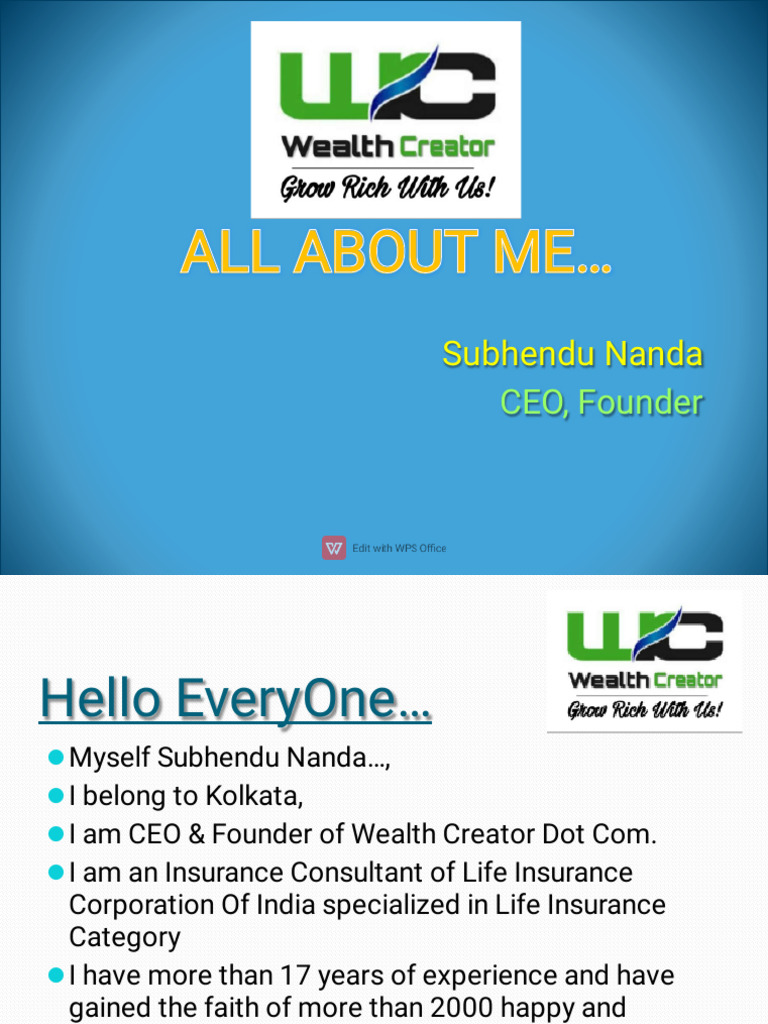 Wealth Creator Intro | PDF | Economies | Business