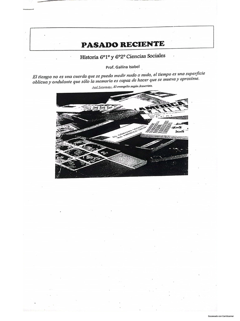 Pasado Reciente | PDF