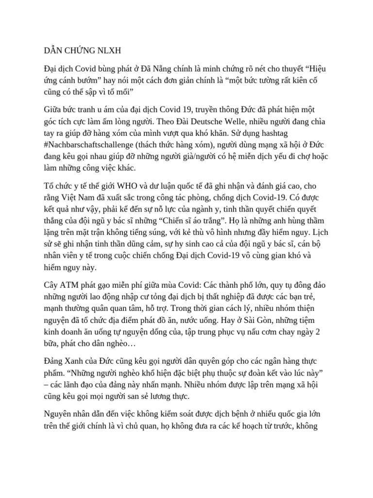 Dẫn Chứng NLXH | PDF