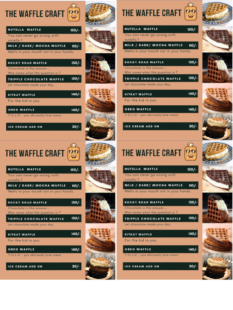 DRAFT MENU WAFFLE | PDF