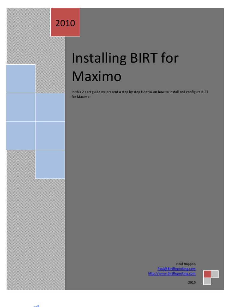 Installing Birt For Maximo Part 1 Pdf Oracle Database Ibm Db2