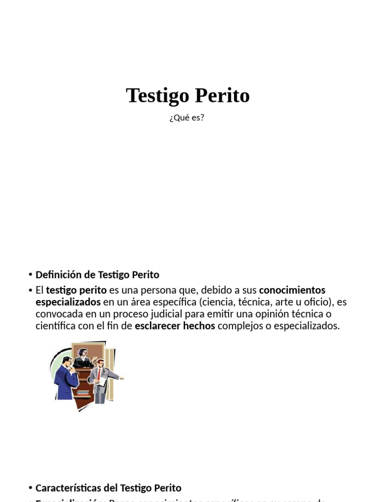 Testigo Perito | PDF