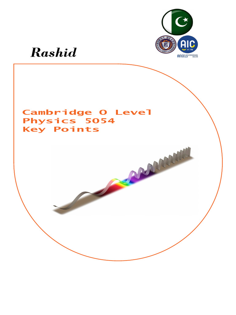 O Level Physics Key Points | PDF | Refraction | Physical Phenomena