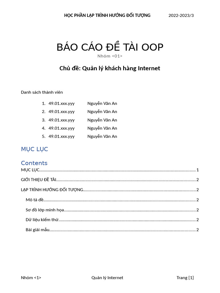OOP_BaoCao (1) | PDF