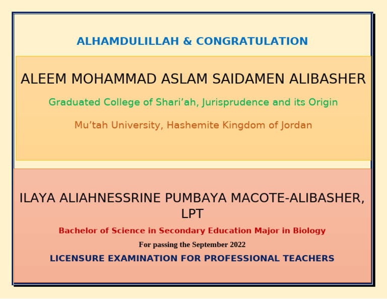 Congratulation | PDF