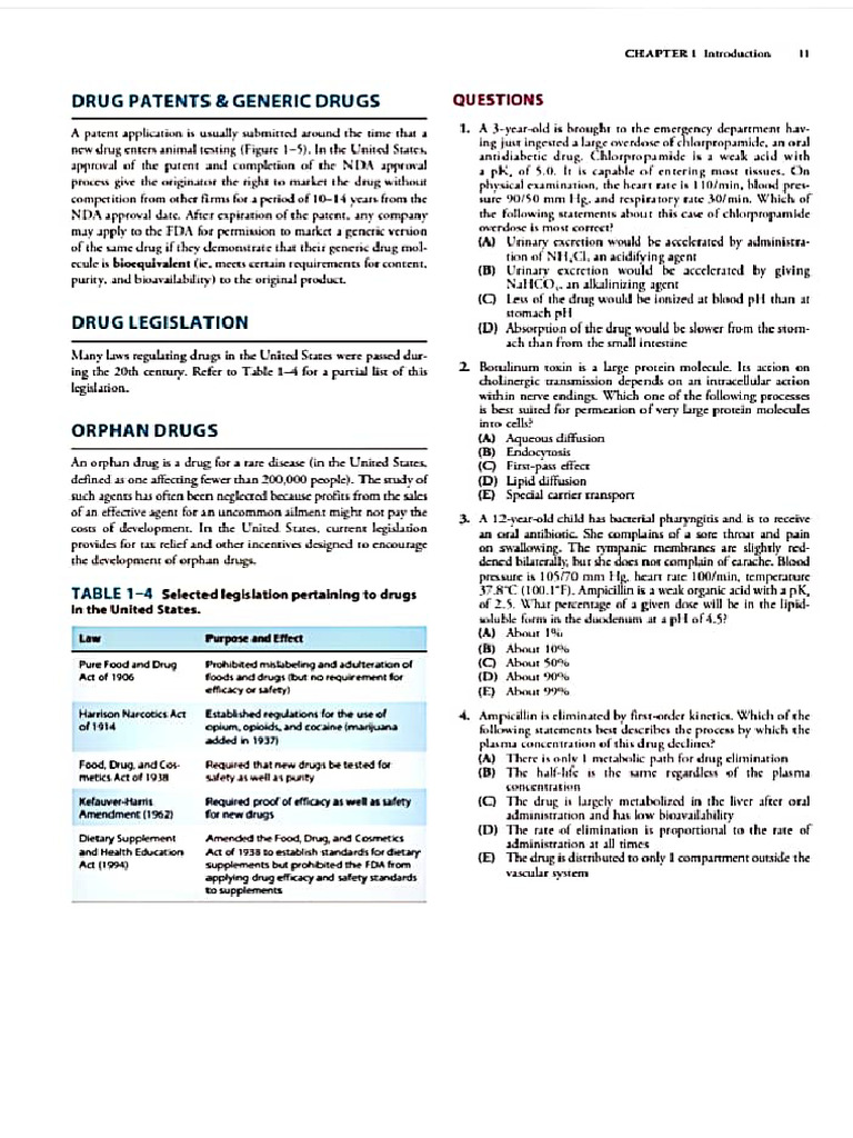 Mini Katzung Pharmacology PDF Download | PDF