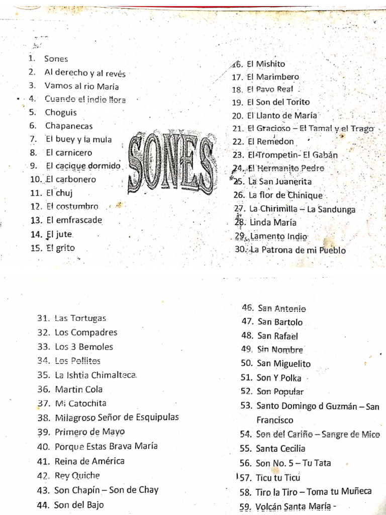 Cuadernillo de Sones | PDF