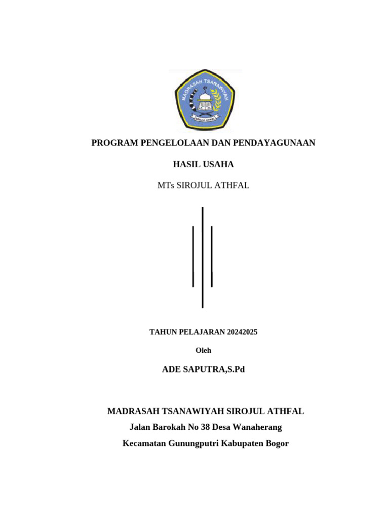 3.1.3.b. Prog Pengelolaan dan Pendayagunaan Hasil Usaha | PDF