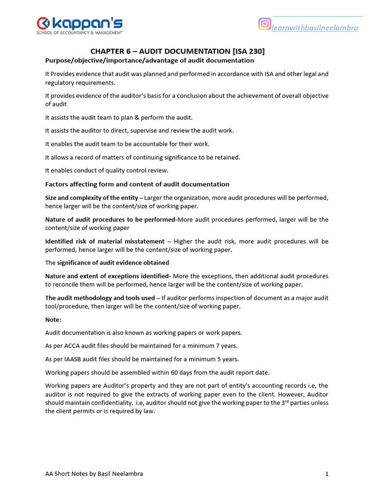 Chapter 6 | PDF | Audit | Business