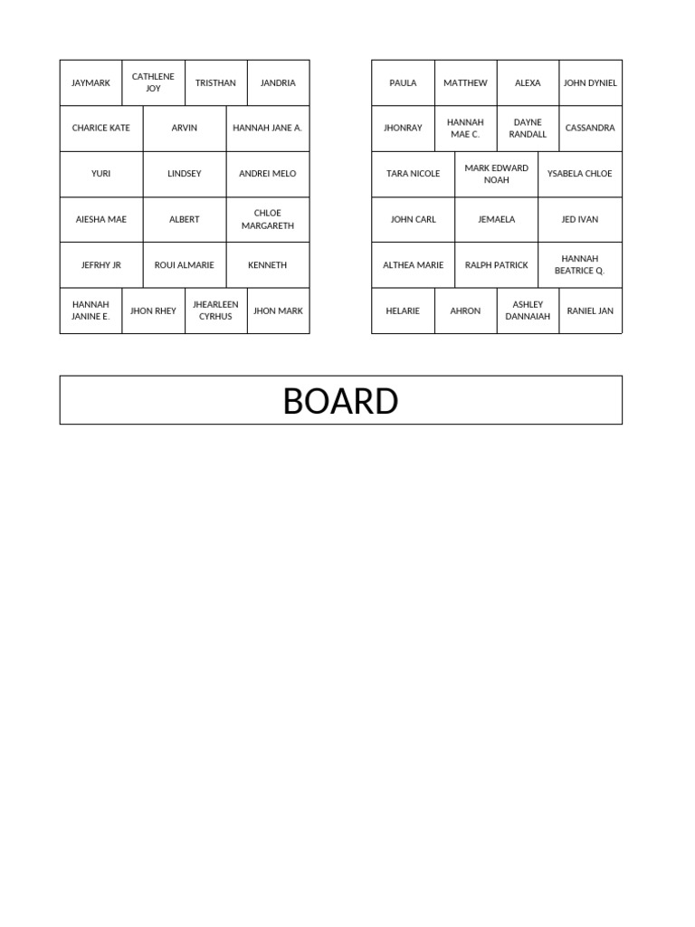 Seating Arrangement 2 | PDF