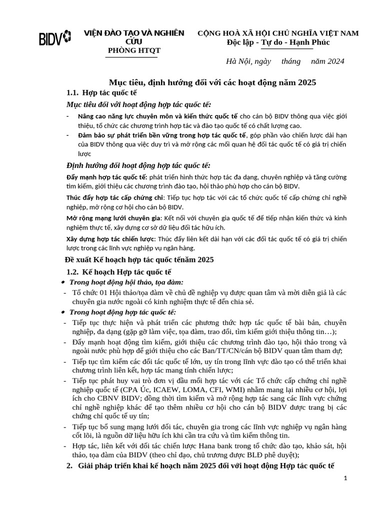 Mau muc tieu - dinh huong | PDF