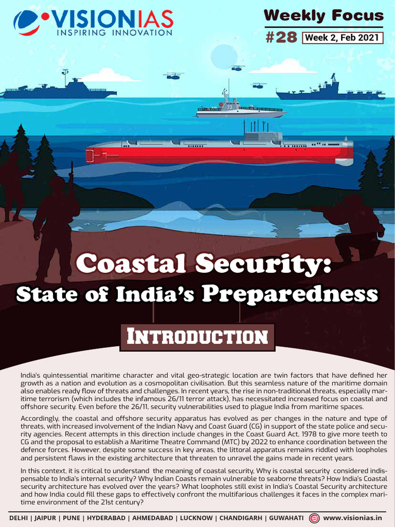 Ecc7b Coastal Security State of Indias Preparedness | PDF | Coast Guard ...
