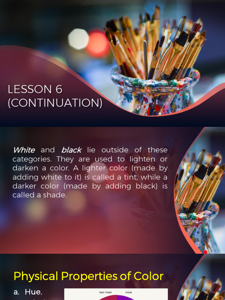 Lesson-6-Continuation-2 | PDF | Perspective (Graphical) | Color