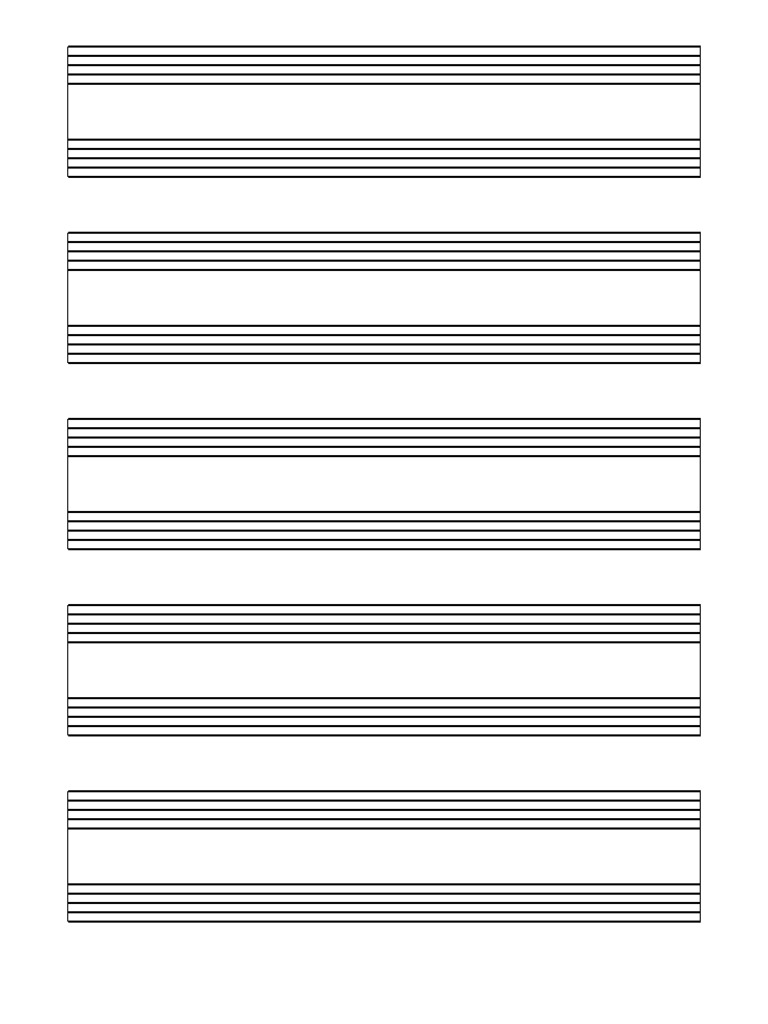 Lined Grand Staff Music Paper | PDF