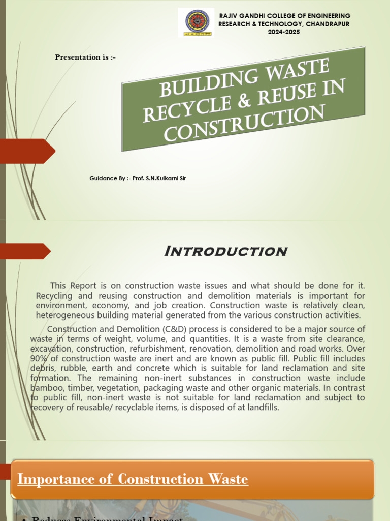Construction Waste Management Strategies | PDF | Concrete | Waste