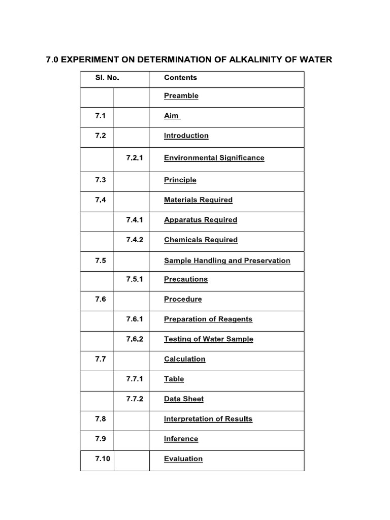 Alkalinity | PDF
