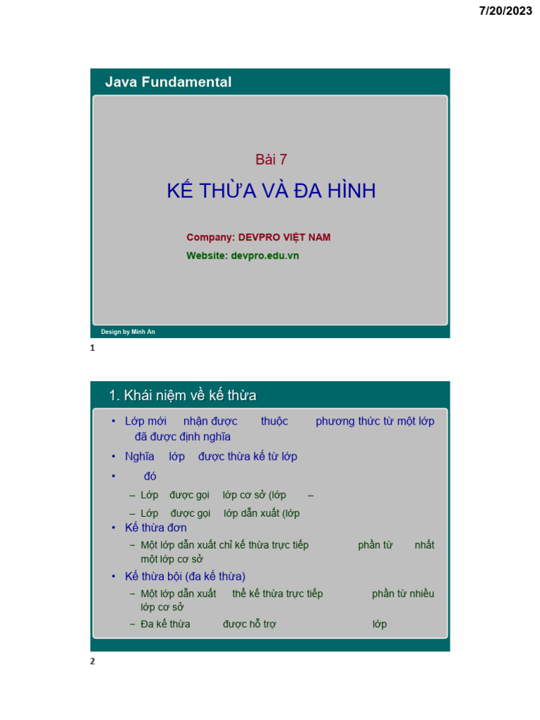 07 Inheritance Polymorphism | PDF