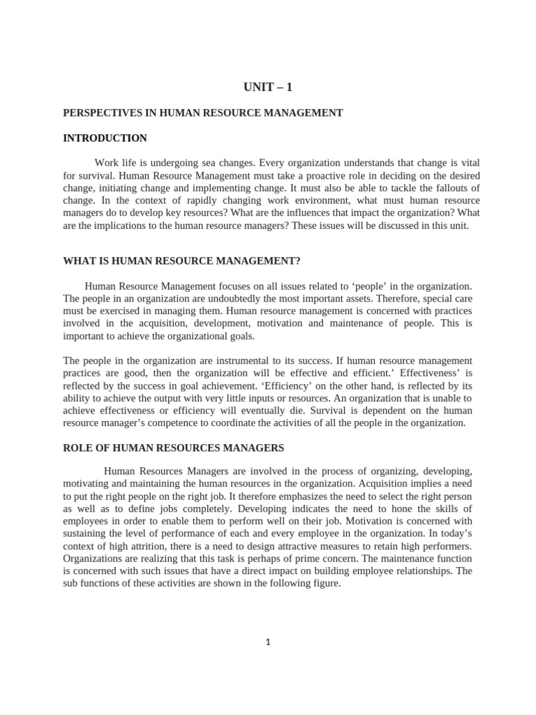 Human Resource Management | PDF | Employment | Human Resource Management