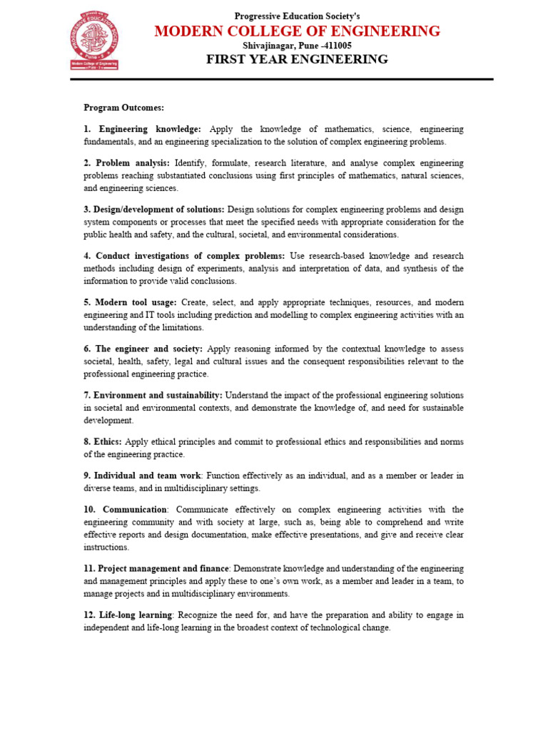 First Year Engineering - 2019 Pattern - Modern College | PDF | Force ...