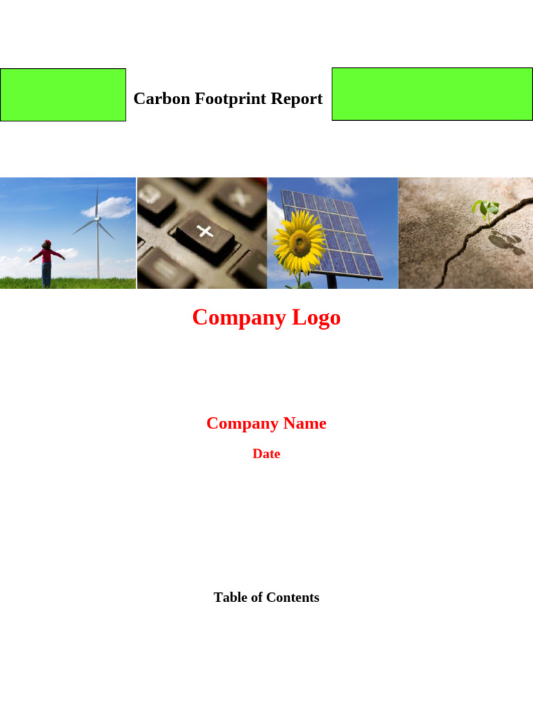 Company Logo: Carbon Footprint Report | PDF | Carbon Footprint ...