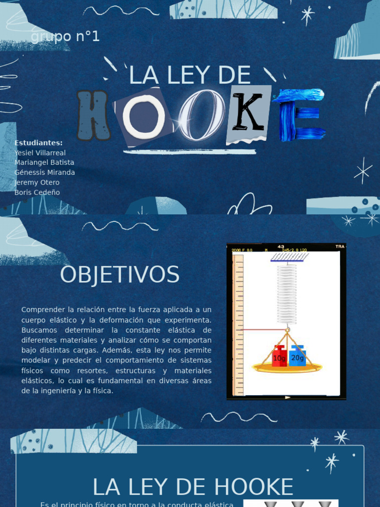 Presentación Proyecto Creativo Moderno Azul | PDF | Elasticidad (Física ...