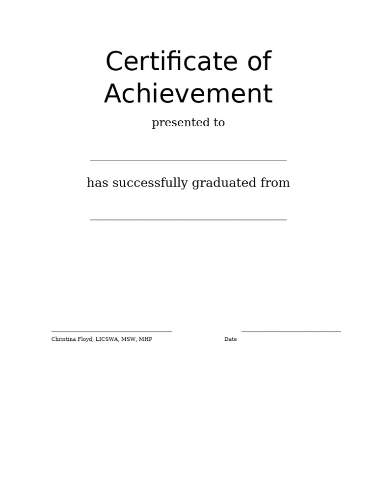 Certificate Template | PDF